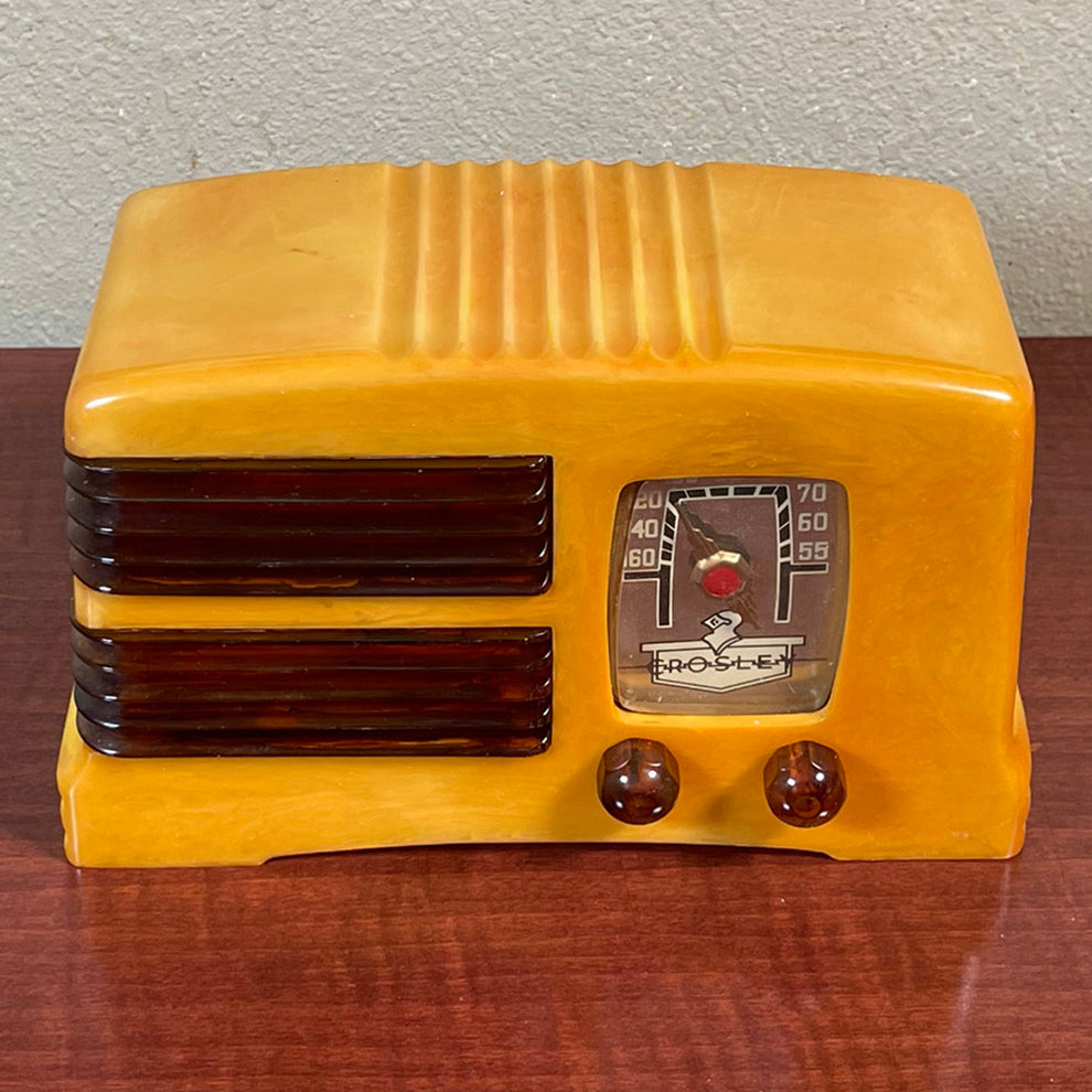Crosley G1465 "Split Grille" Catalin Radio, Butterscotch and Tortoise – Catalin Store- Catalin ...