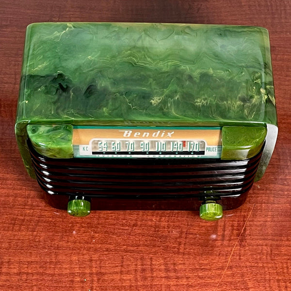 Bendix 526C Catalin Radio- Green Swirl – Catalin Store- Catalin Radio ...